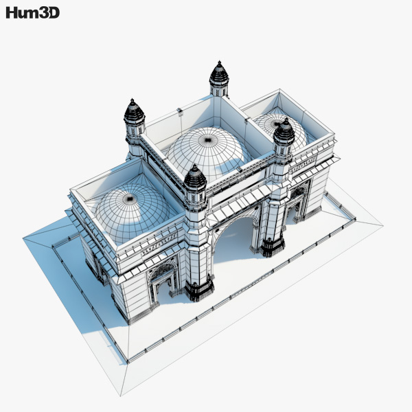 Gateway of India 3D model - Download Buildings on 3DModels.org