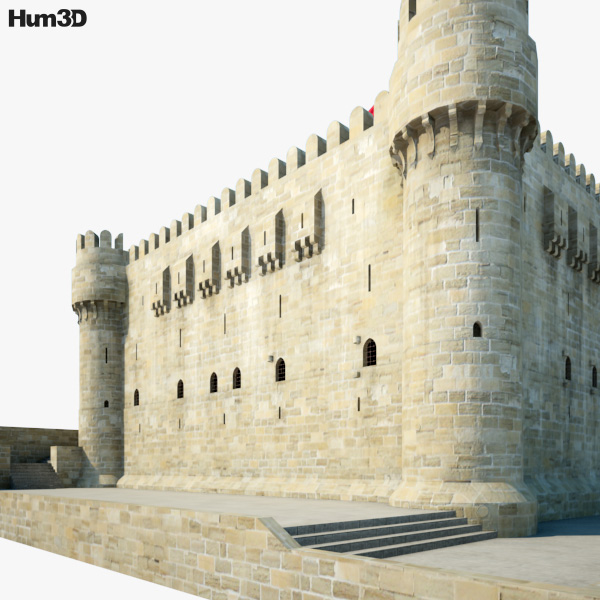 Citadel of Qaitbay 3D model - Download Buildings on 3DModels.org