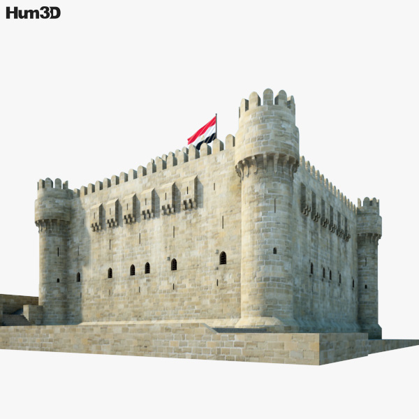 Citadel of Qaitbay 3D model - Download Buildings on 3DModels.org