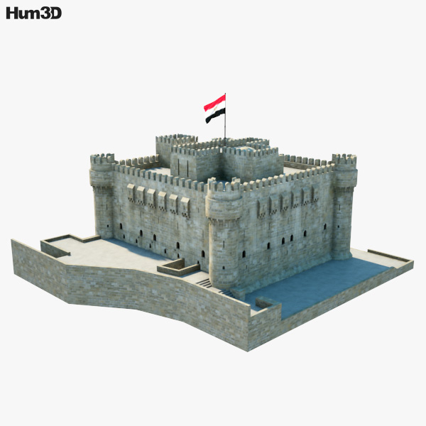 Citadel of Qaitbay 3D model - Download Buildings on 3DModels.org