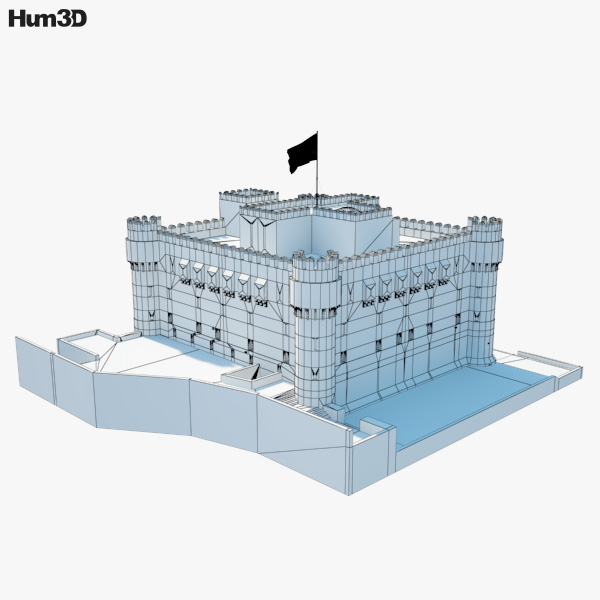 Citadel of Qaitbay 3D model - Download Buildings on 3DModels.org