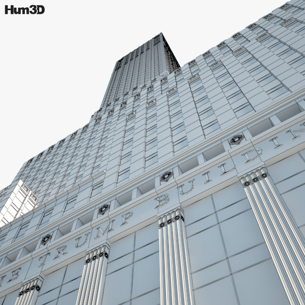 40 Wall Street Trump Building 3D model - Download Buildings on 3DModels.org