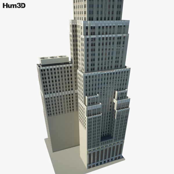 40 Wall Street Trump Building 3D model - Download Buildings on 3DModels.org