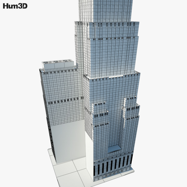 40 Wall Street Trump Building 3D model - Download Buildings on 3DModels.org