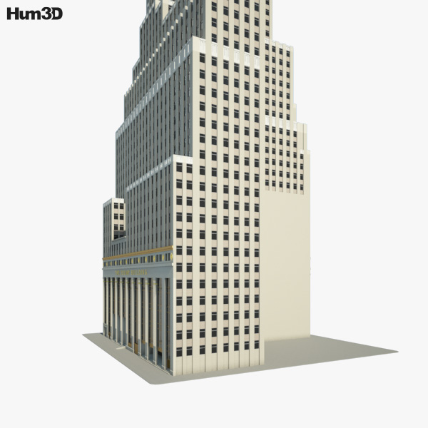 40 Wall Street Trump Building 3D model - Download Buildings on 3DModels.org