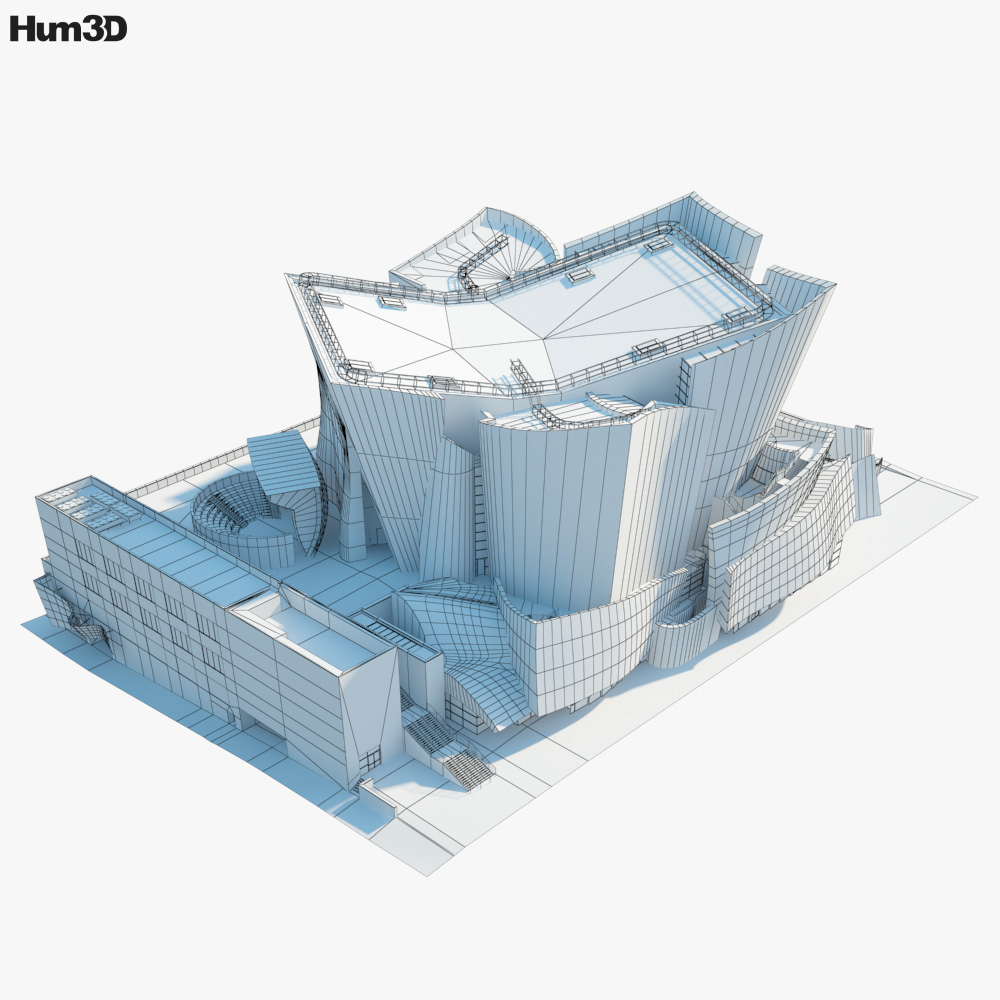 Sala de Conciertos Walt Disney Modelo 3D - Descargar Edificios activado ...