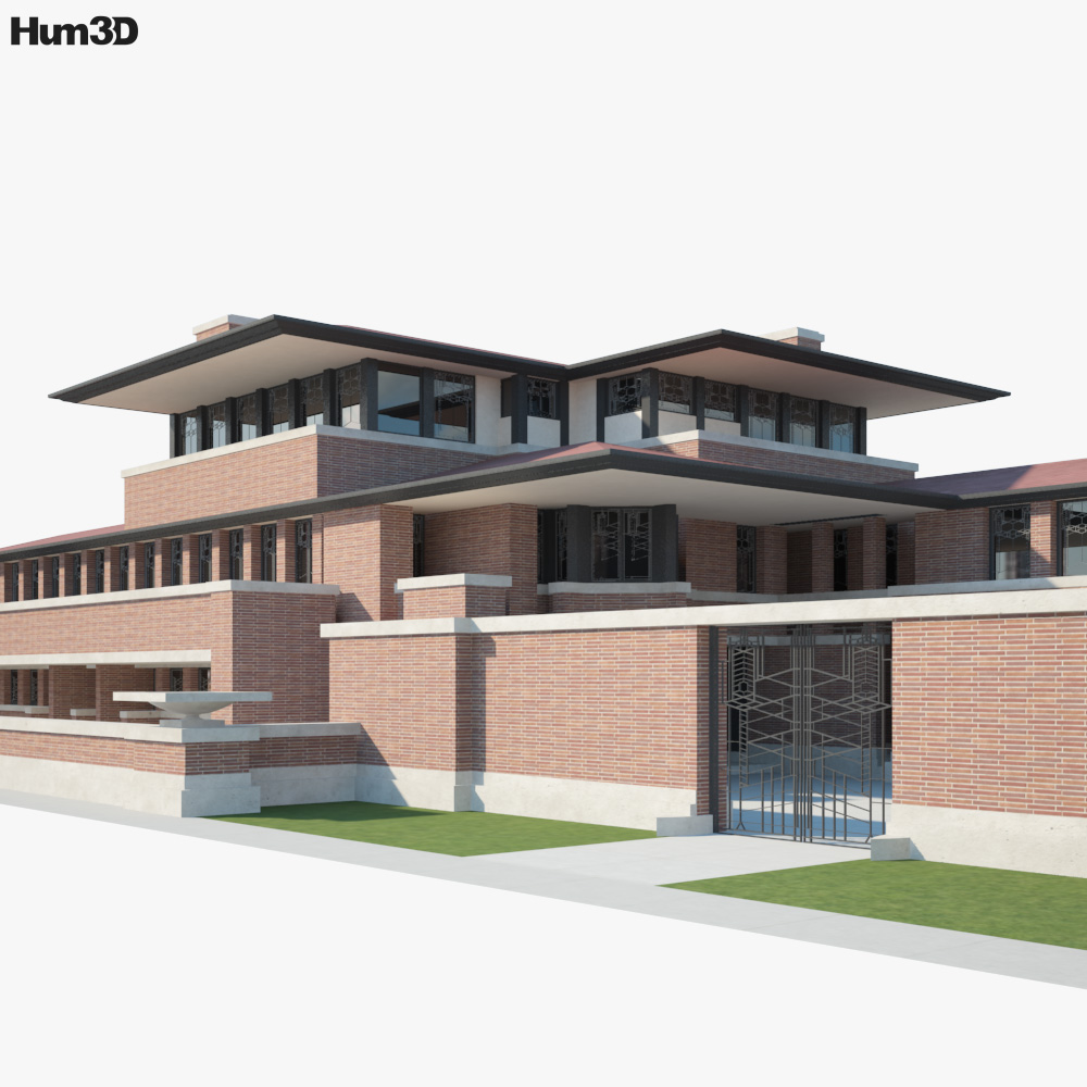 Robie House 3D model - Download Buildings on 3DModels.org