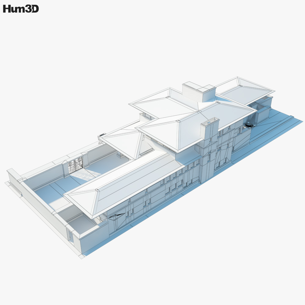 Robie House 3D model - Download Buildings on 3DModels.org