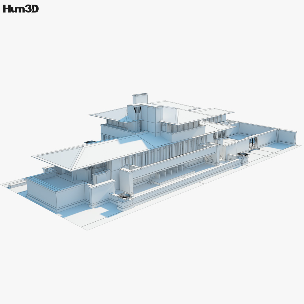 Robie House 3D model - Download Buildings on 3DModels.org
