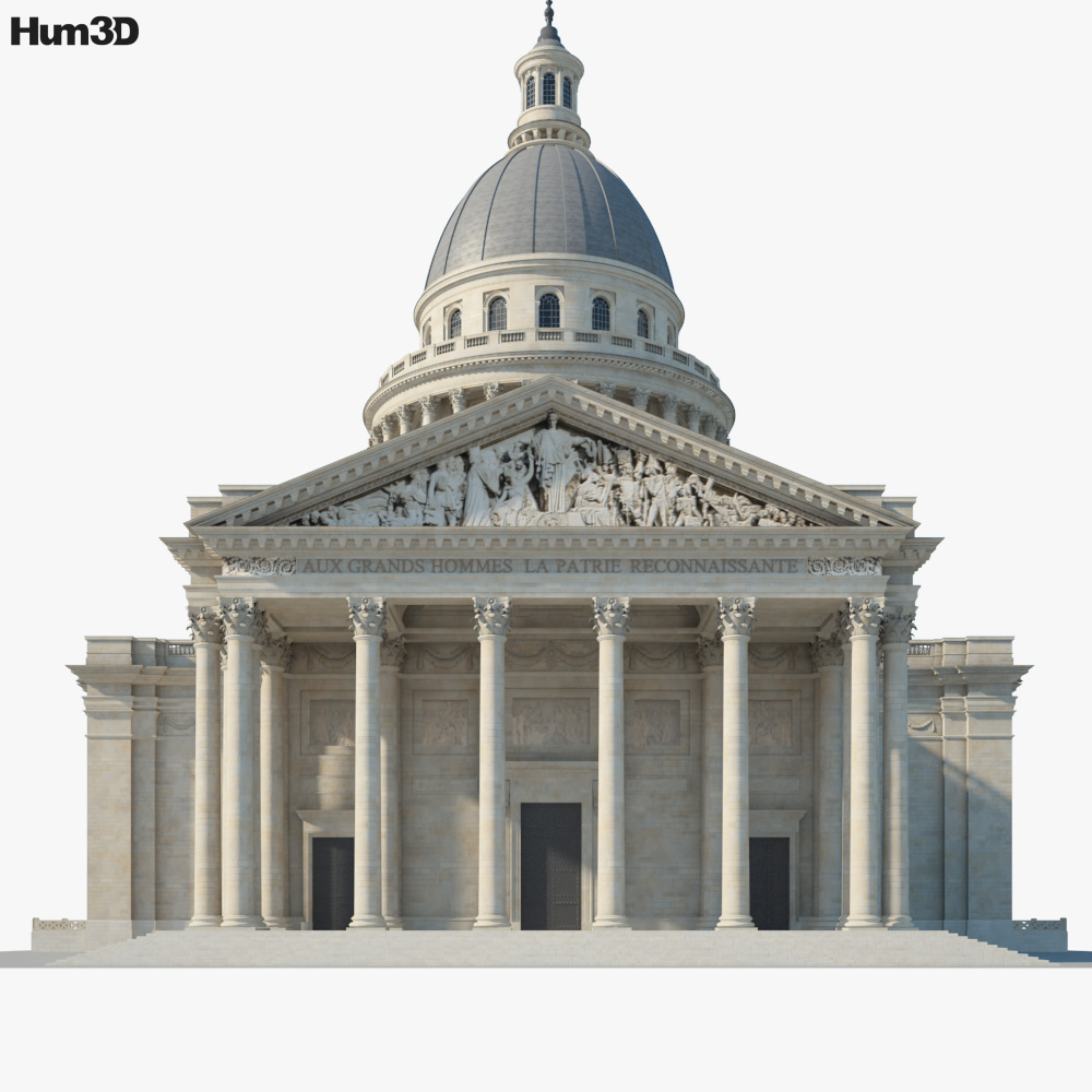 Panteón de París Modelo 3D - Descargar Edificios activado 3DModels.org