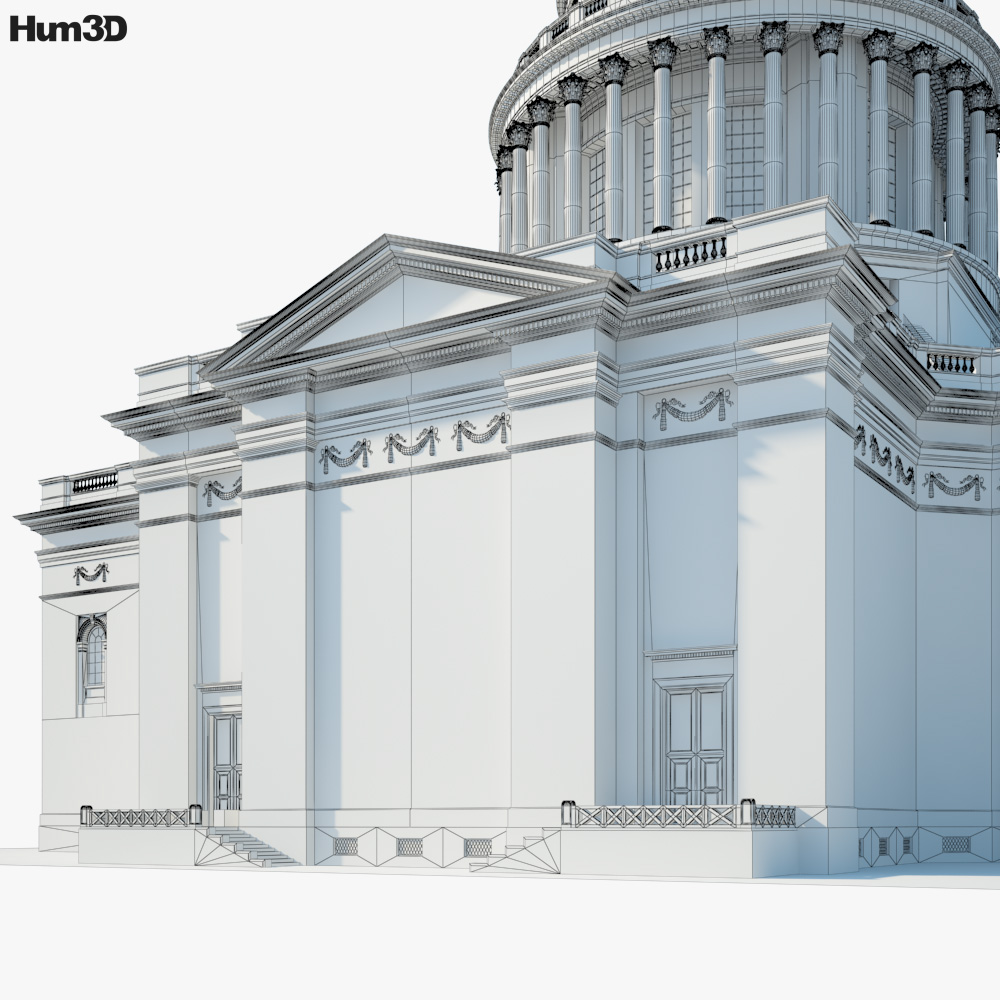 Panteón de París Modelo 3D - Descargar Edificios activado 3DModels.org