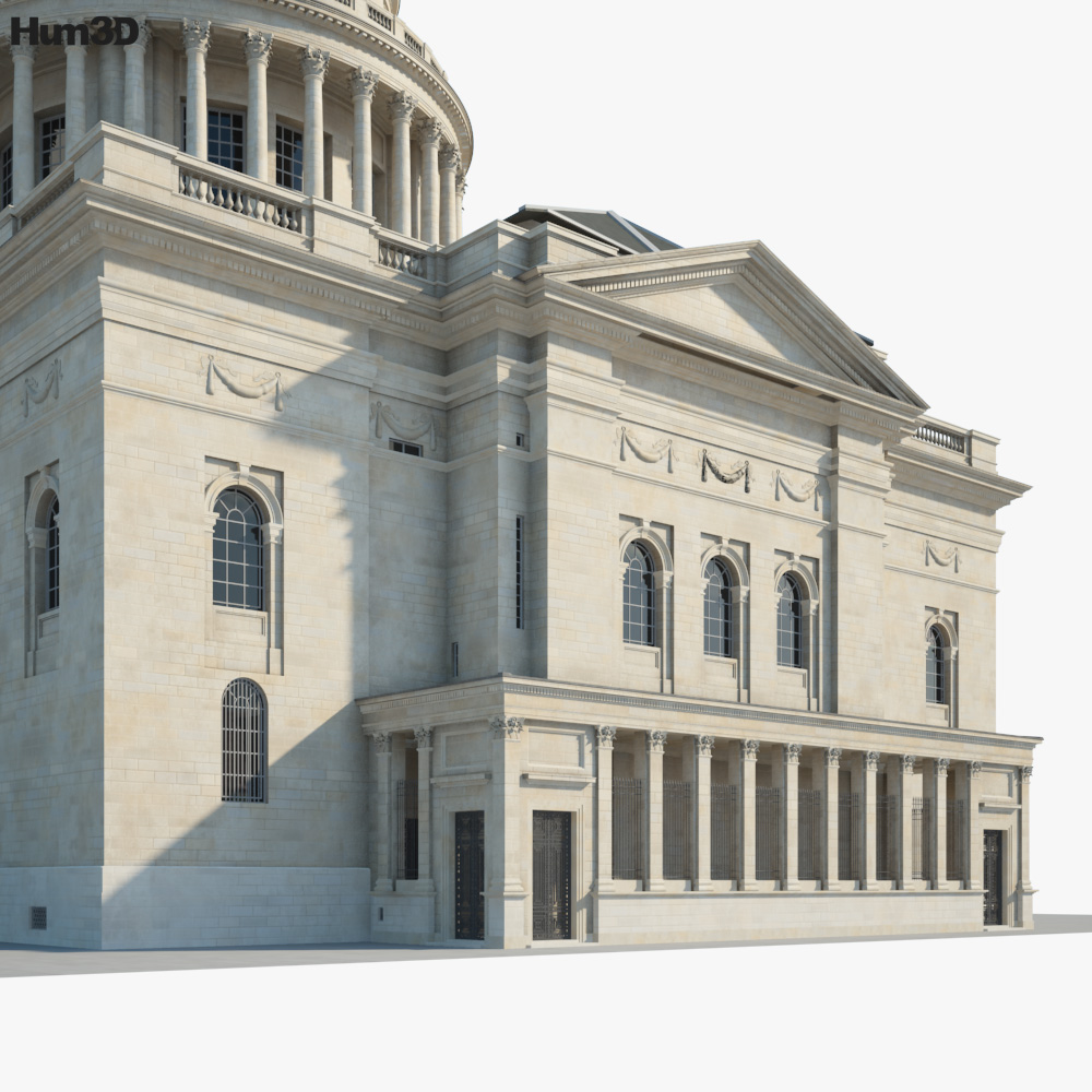 Panteón de París Modelo 3D - Descargar Edificios activado 3DModels.org