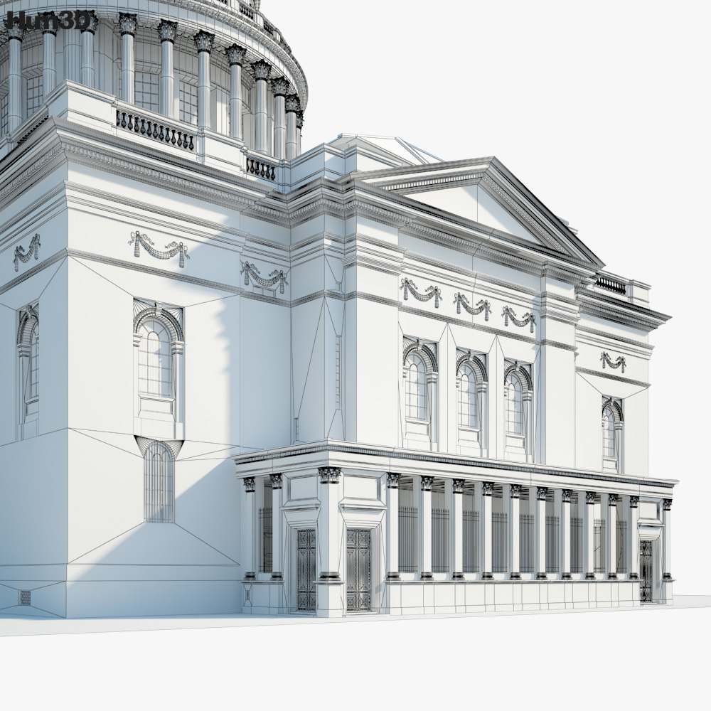 Panteón de París Modelo 3D - Descargar Edificios activado 3DModels.org