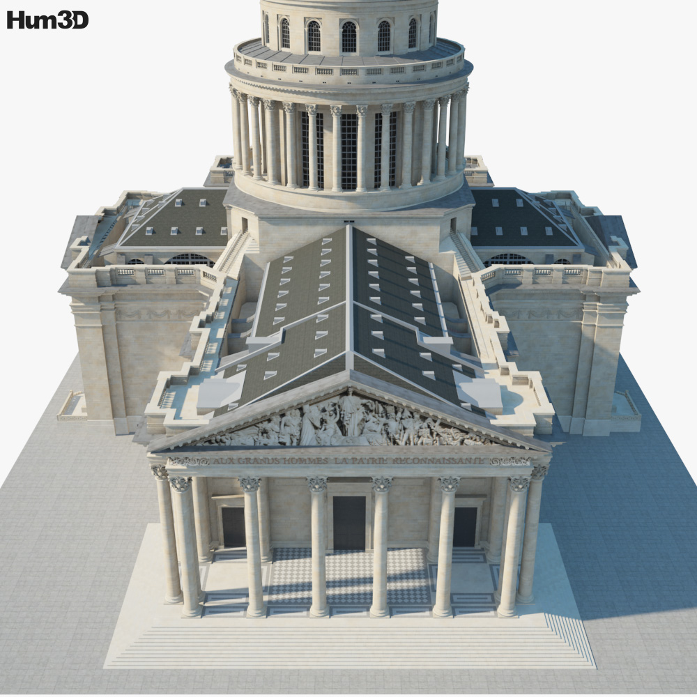 Panteón de París Modelo 3D - Descargar Edificios activado 3DModels.org
