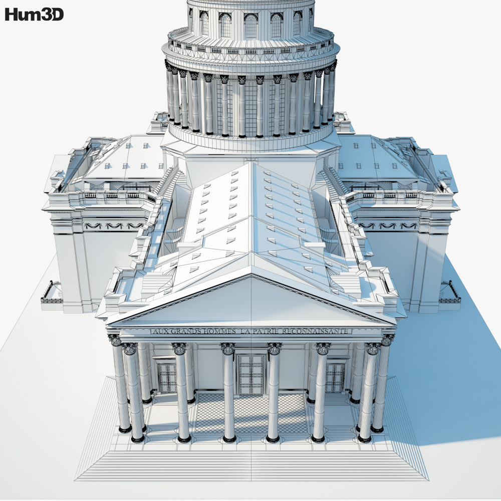 Pantheon Paris 3D model - Download Buildings on 3DModels.org