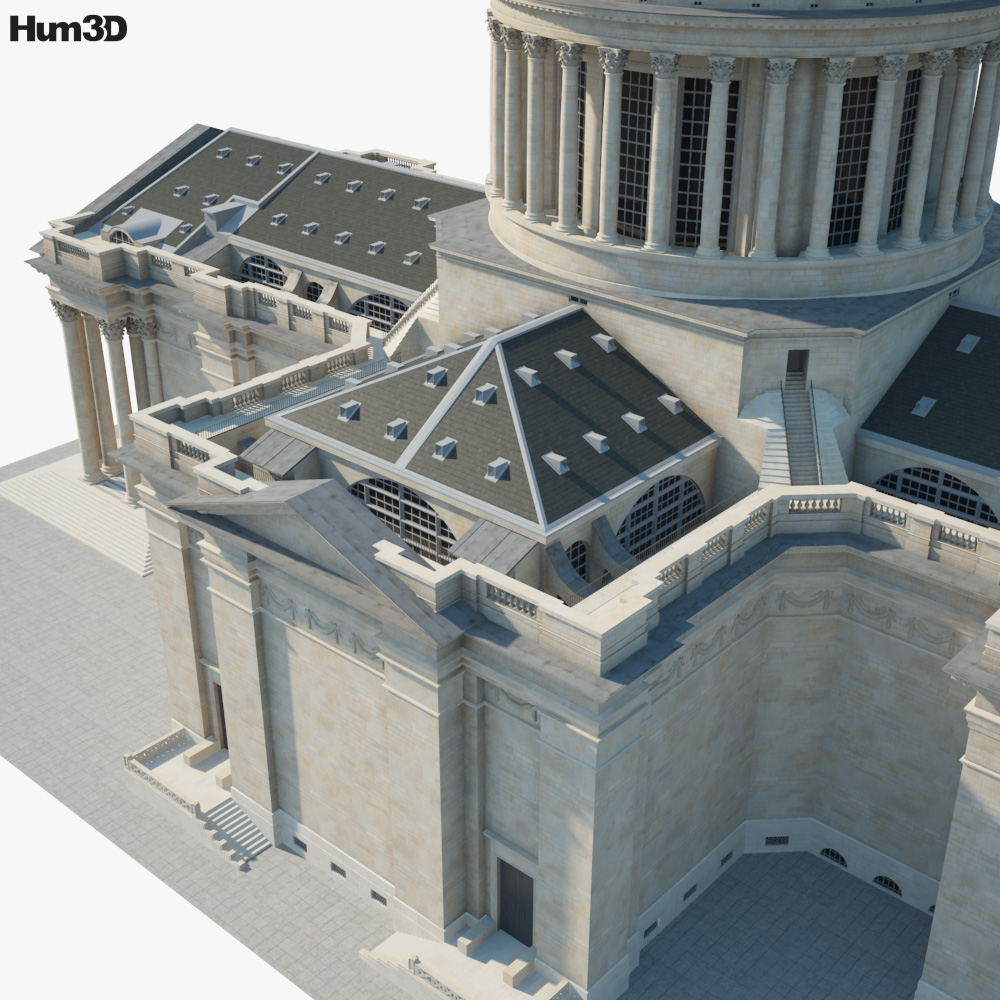 Pantheon Paris 3D model - Download Buildings on 3DModels.org
