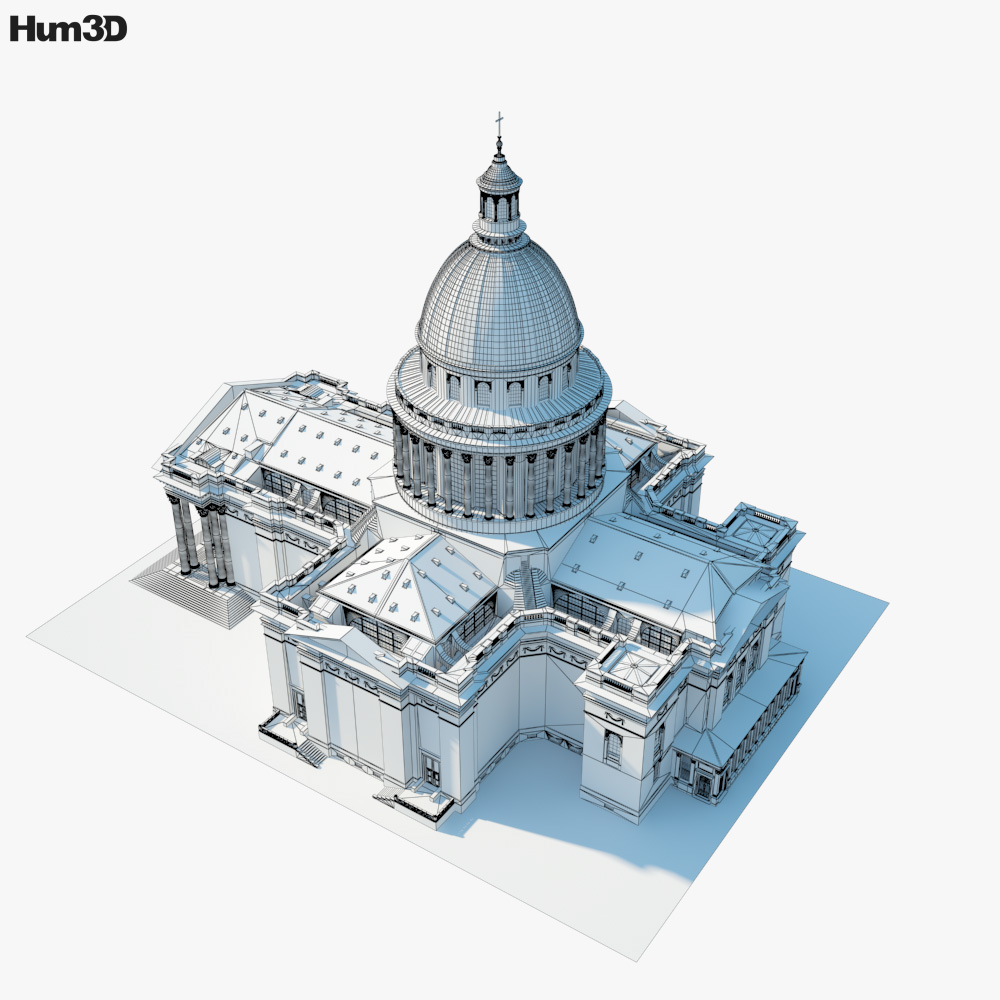 Panteón de París Modelo 3D - Descargar Edificios activado 3DModels.org