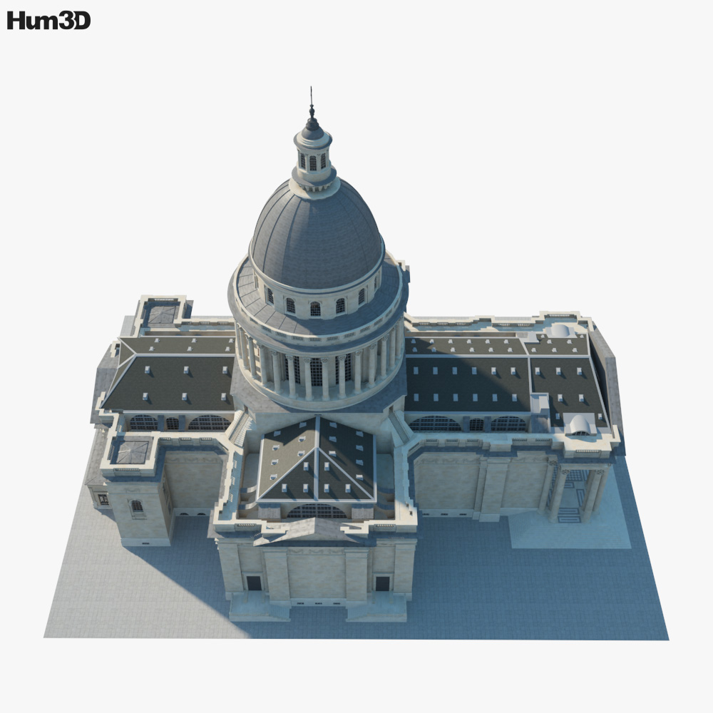Panteón de París Modelo 3D - Descargar Edificios activado 3DModels.org