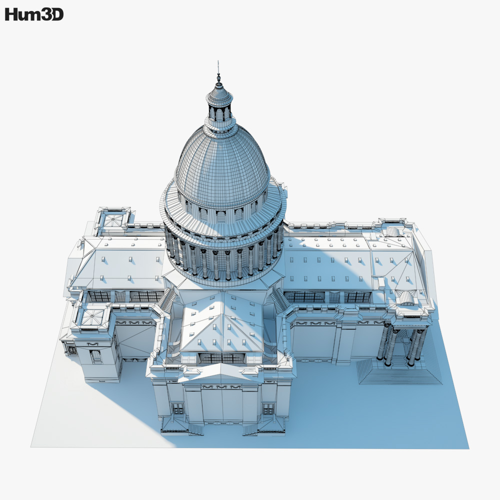 파리의 판테온 3D 모델 - 다운로드 건축물 on 3DModels.org