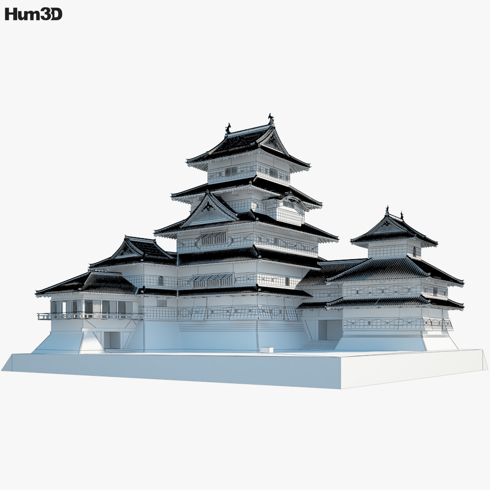 Matsumoto Castle 3D model - Download Buildings on 3DModels.org
