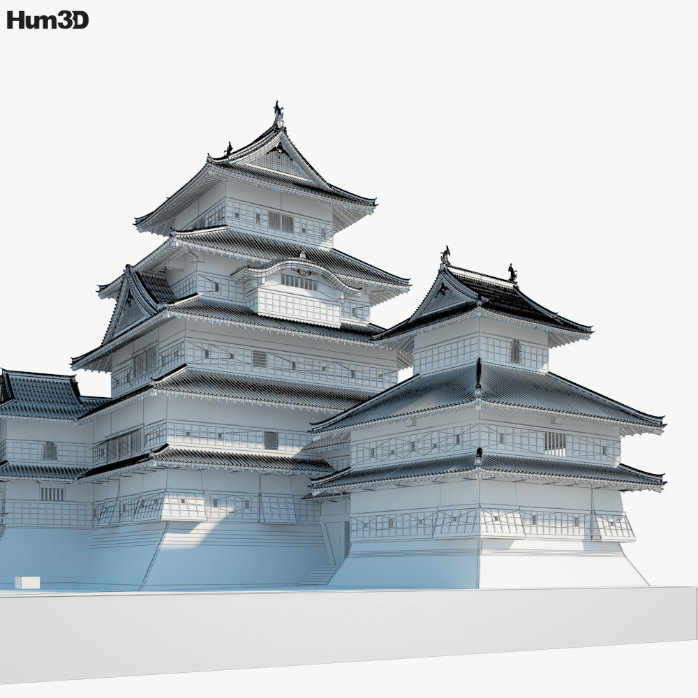 Matsumoto Castle 3D model - Download Buildings on 3DModels.org