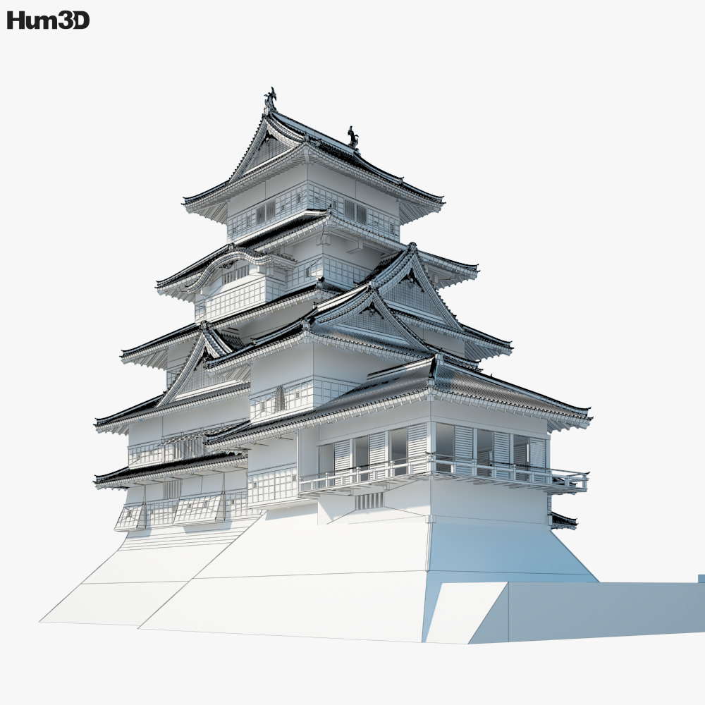 Matsumoto Castle 3D model - Download Buildings on 3DModels.org