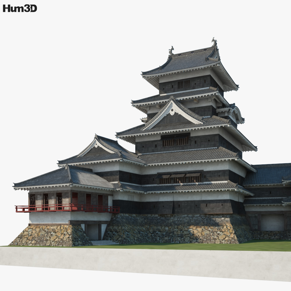 Matsumoto Castle 3D model - Download Buildings on 3DModels.org