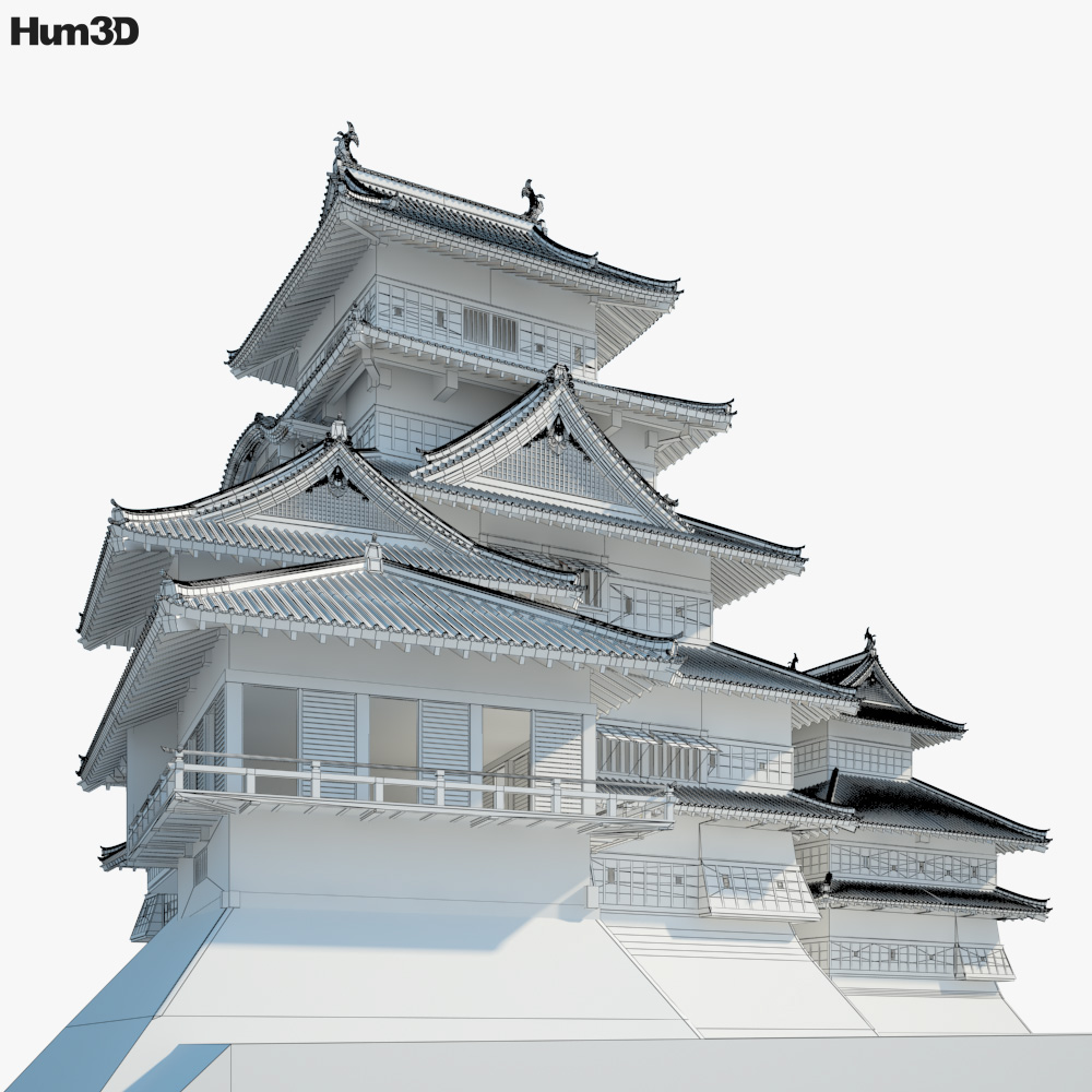 Matsumoto Castle 3D model - Download Buildings on 3DModels.org