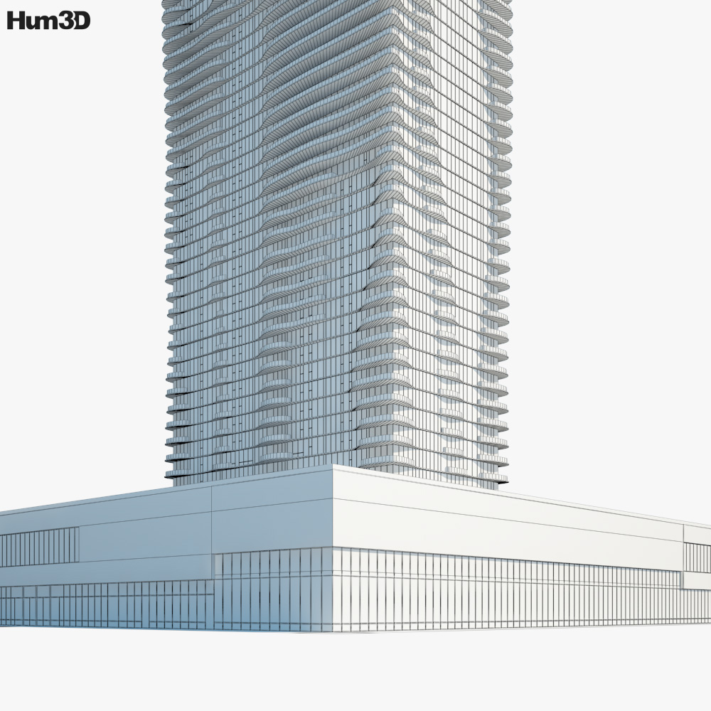 Aqua skyscraper 3D model - Download Buildings on 3DModels.org