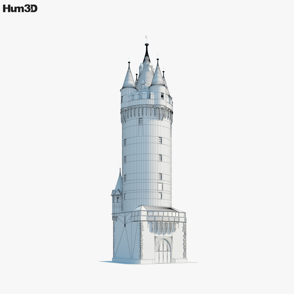 Eschenheimer Turm 3D model - Download Buildings on 3DModels.org