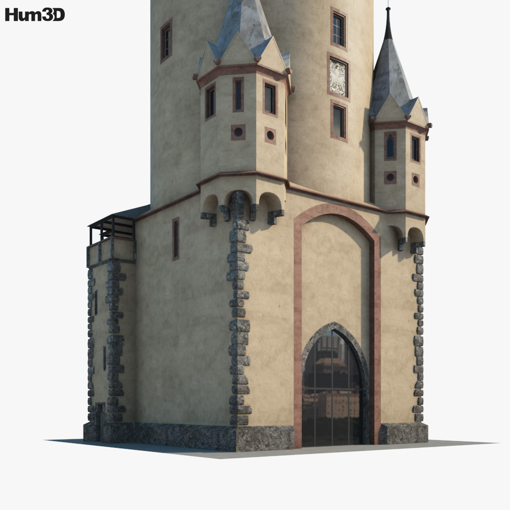 Eschenheimer Turm 3D model - Download Buildings on 3DModels.org
