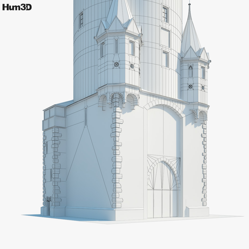 Eschenheimer Turm 3D model - Download Buildings on 3DModels.org