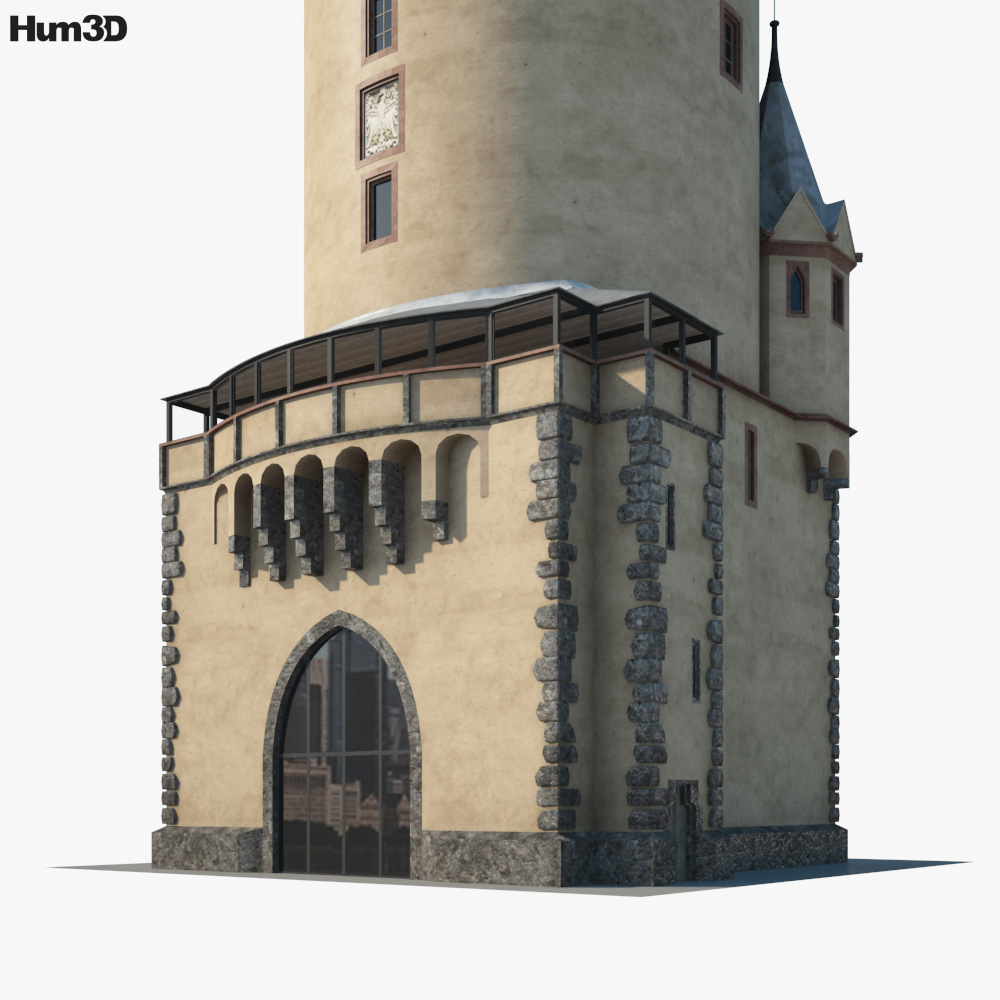 Eschenheimer Turm 3D model - Download Buildings on 3DModels.org