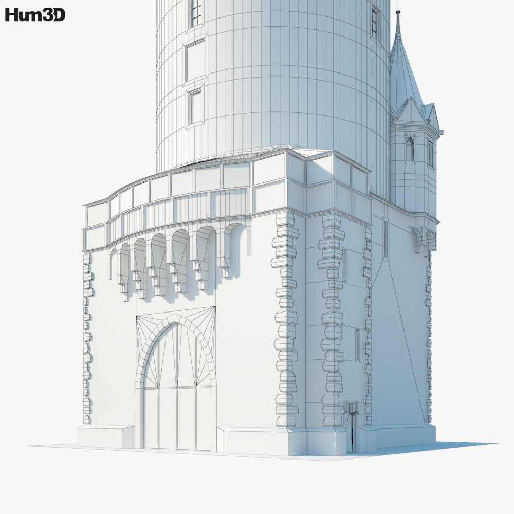 Eschenheimer Turm 3D model - Download Buildings on 3DModels.org