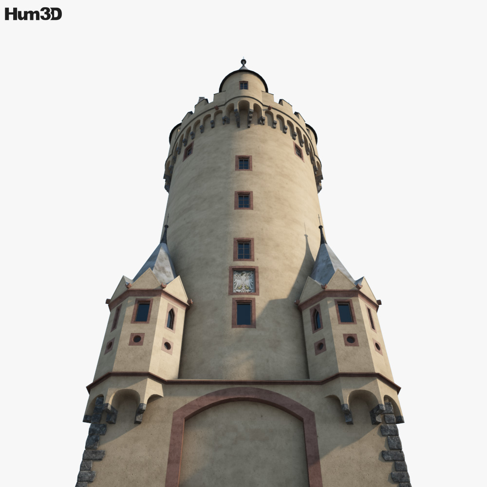Eschenheimer Turm 3D model - Download Buildings on 3DModels.org