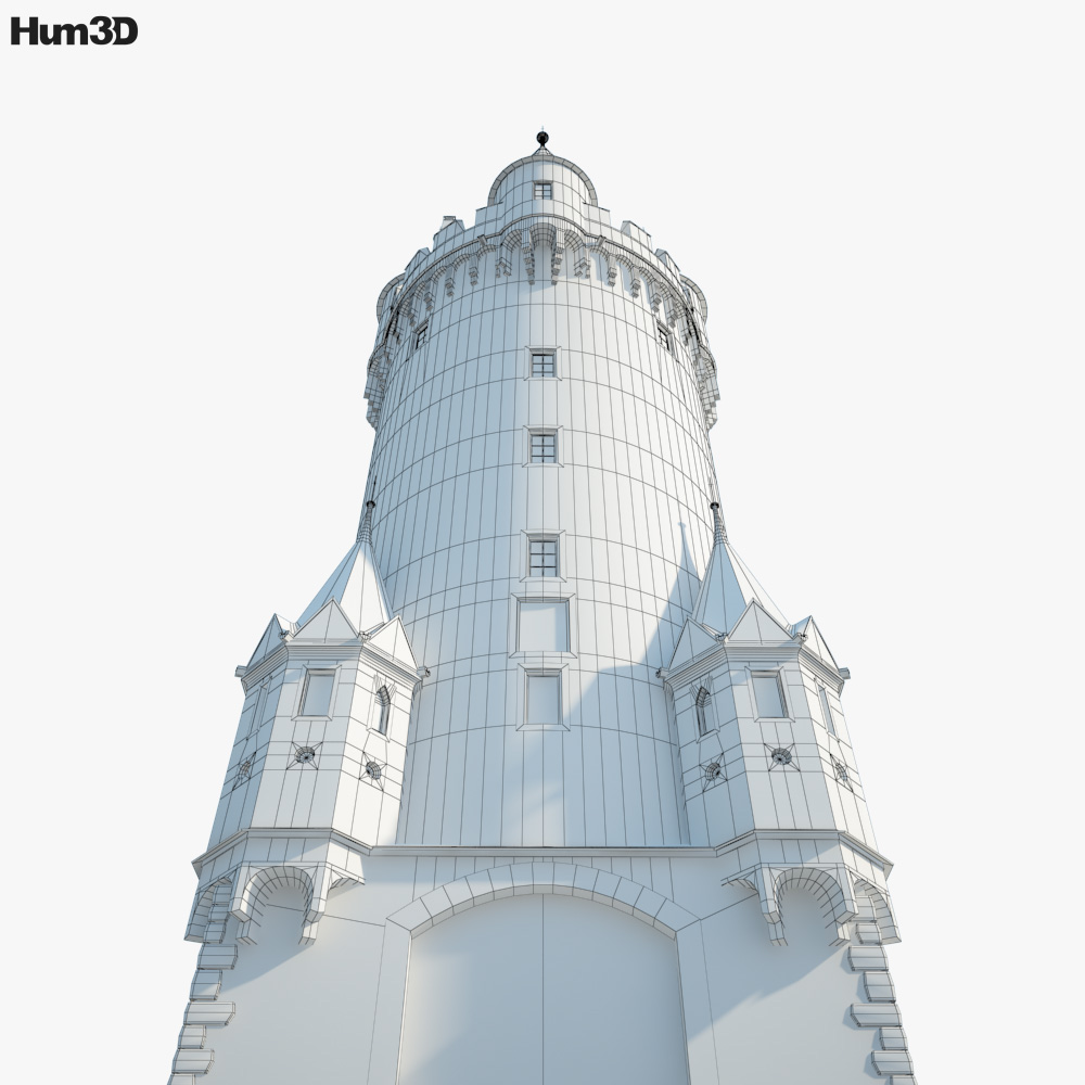 Eschenheimer Turm 3D model - Download Buildings on 3DModels.org