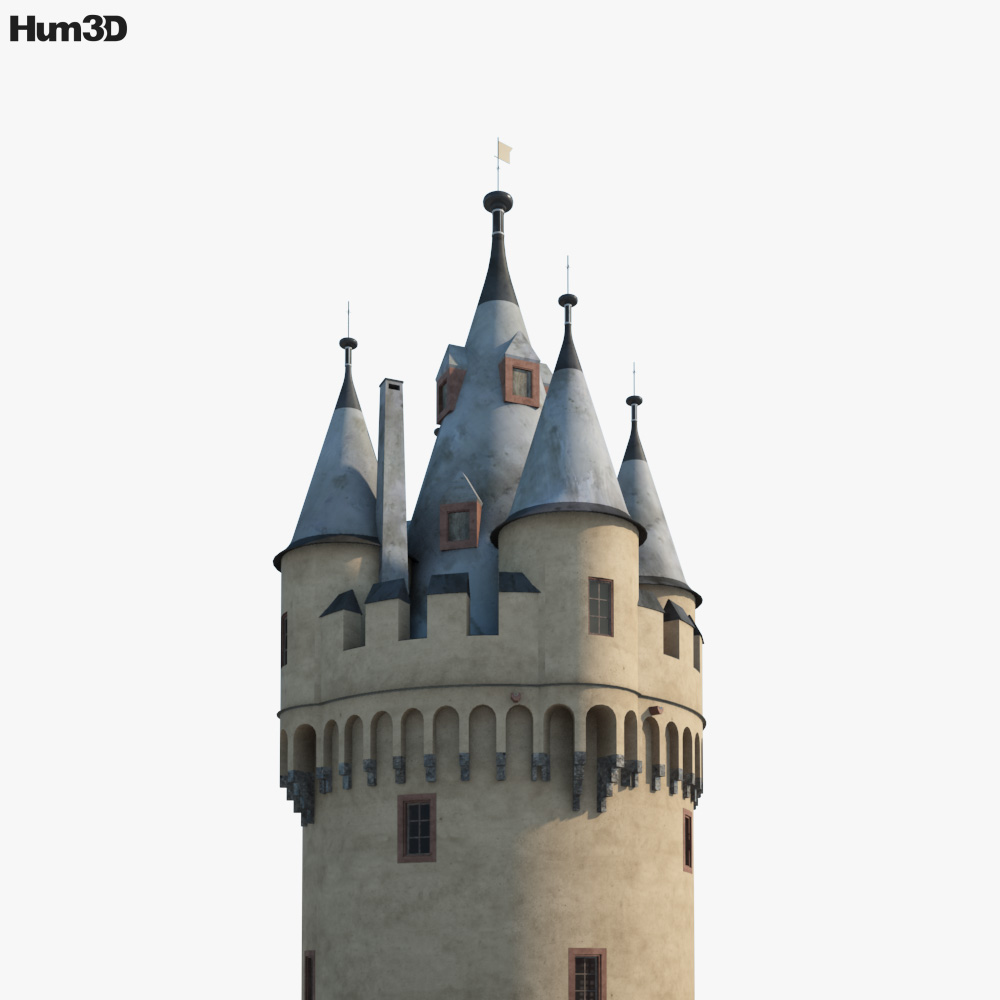 Eschenheimer Turm 3D model - Download Buildings on 3DModels.org