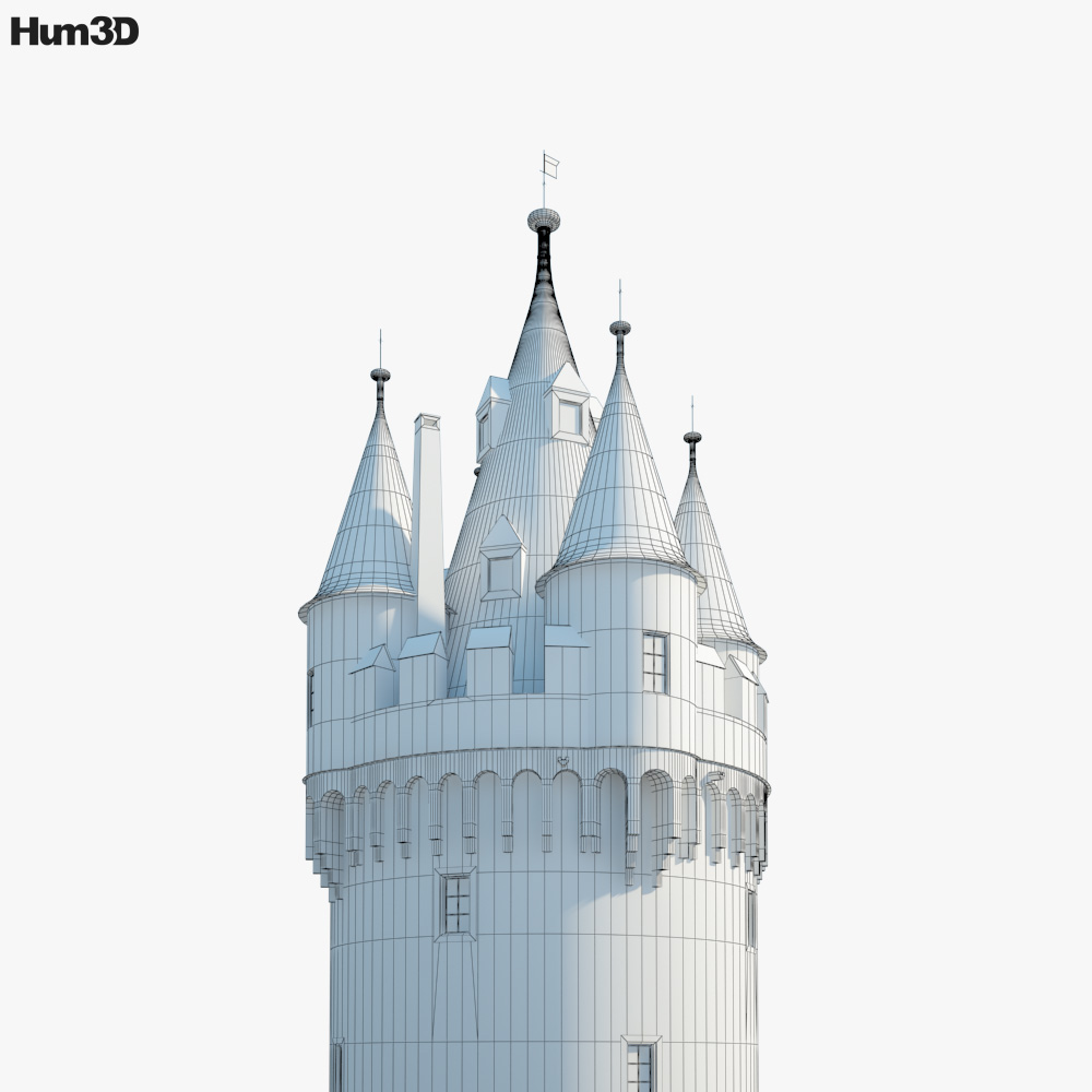 Eschenheimer Turm 3D model - Download Buildings on 3DModels.org
