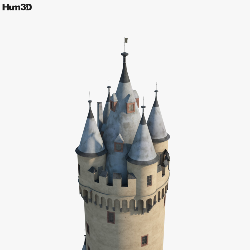 Eschenheimer Turm 3D model - Download Buildings on 3DModels.org