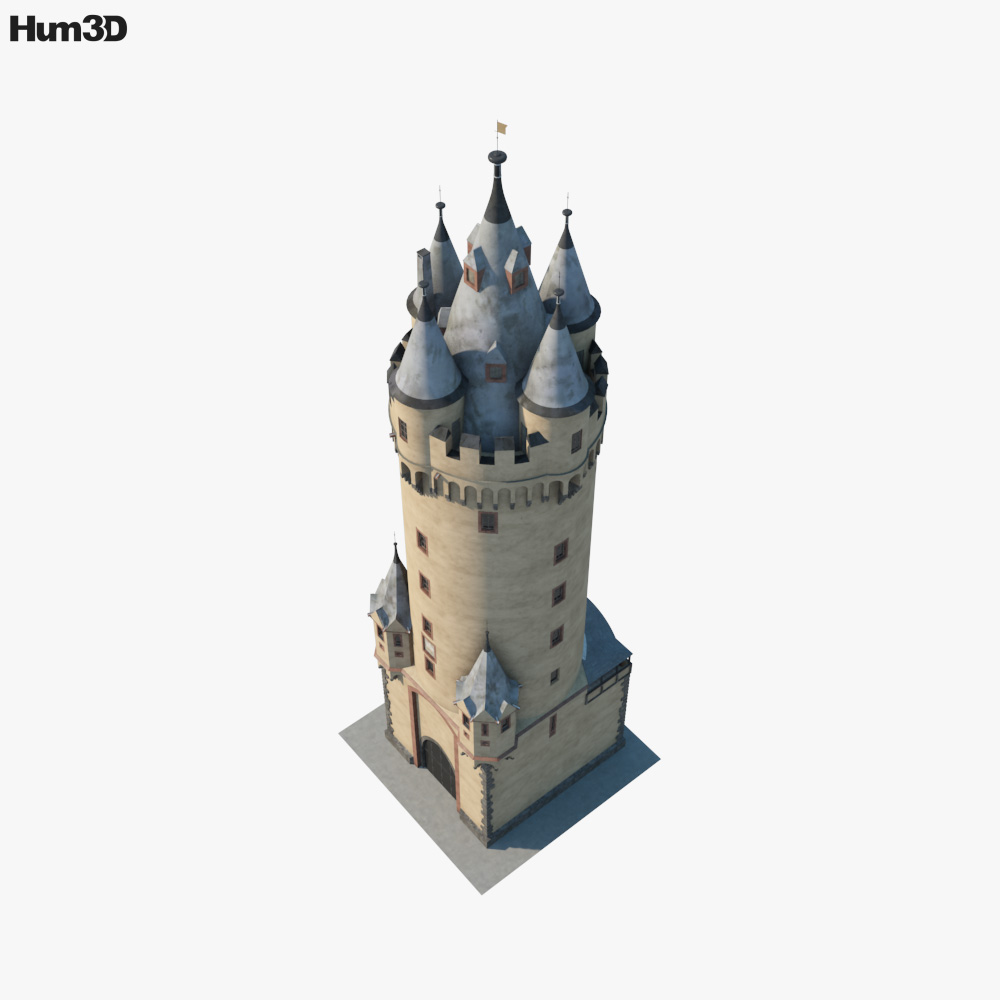 Eschenheimer Turm 3D model - Download Buildings on 3DModels.org