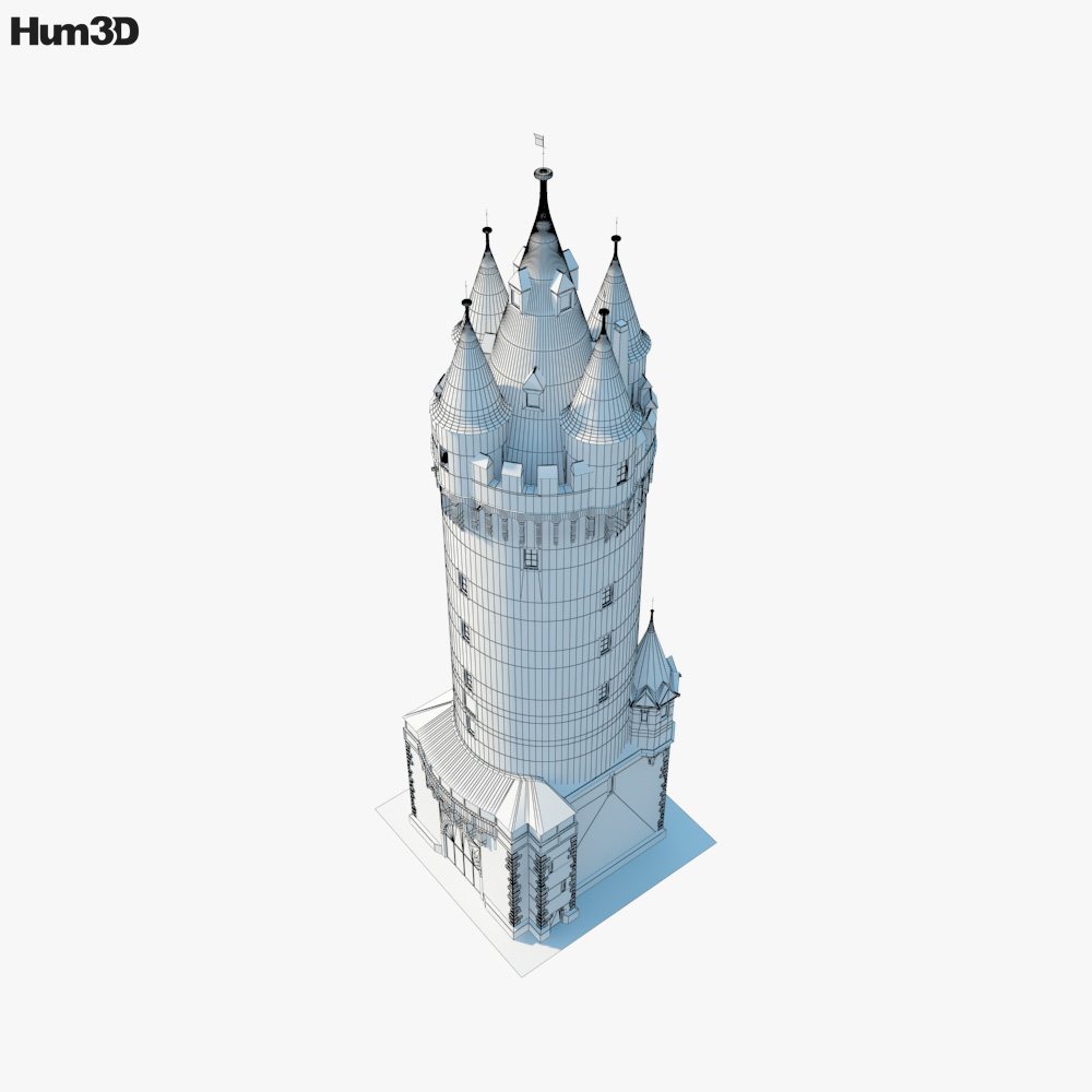 Eschenheimer Turm 3D model - Download Buildings on 3DModels.org