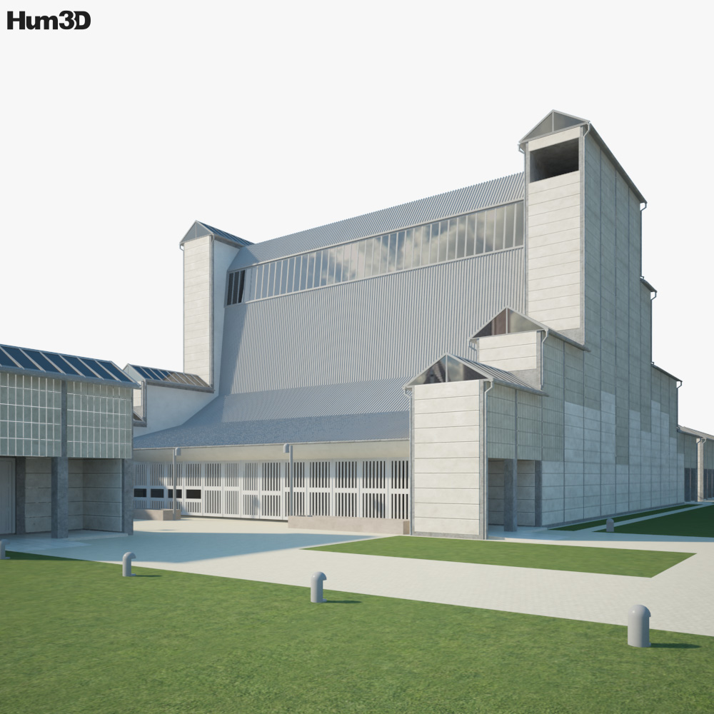 Bagsvaerd Church 3D model - Download Buildings on 3DModels.org