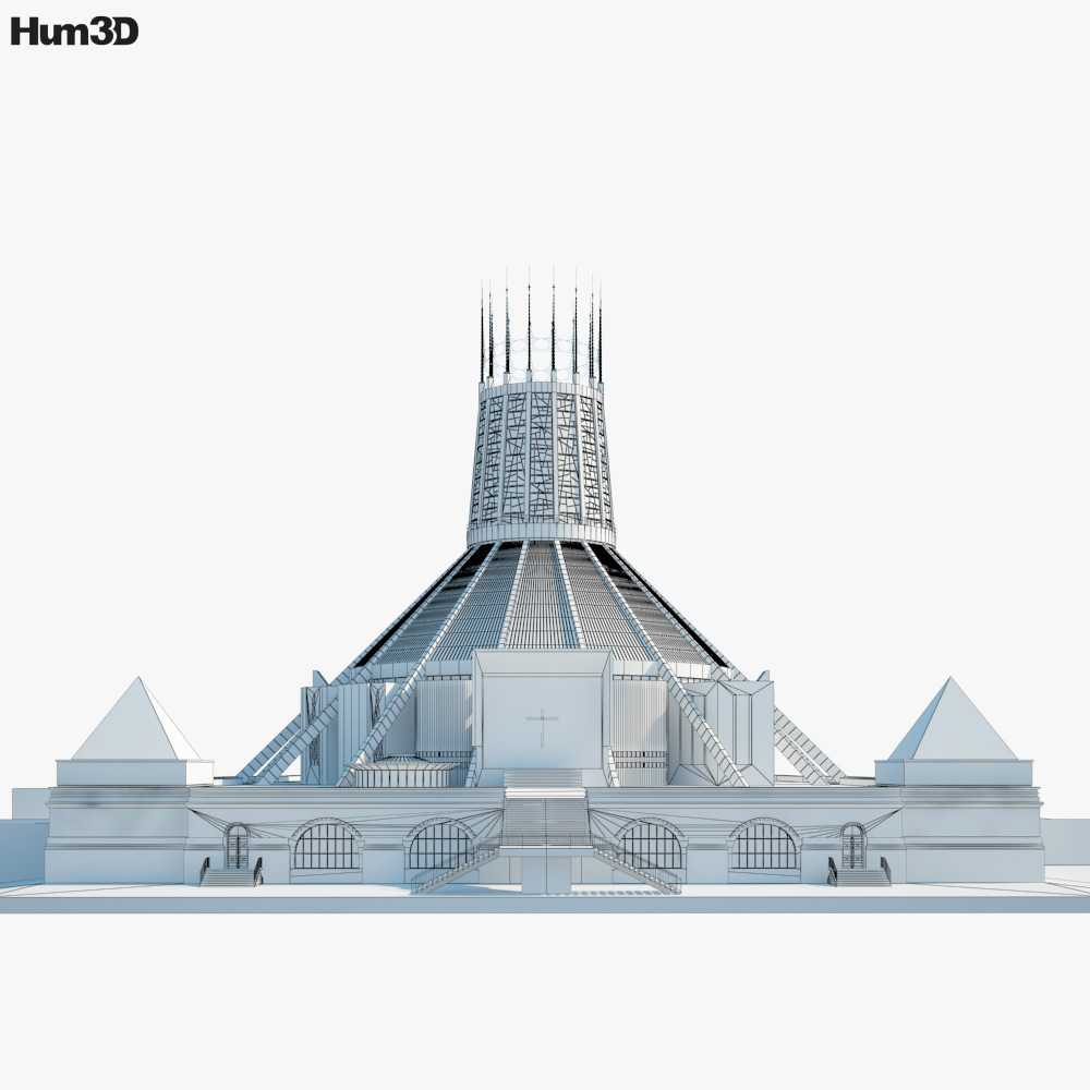 Liverpool Metropolitan Cathedral 3D model - Download Buildings on ...