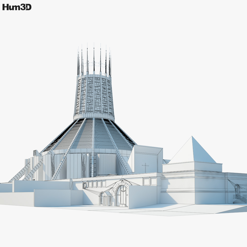 Liverpool Metropolitan Cathedral 3D model - Download Buildings on ...