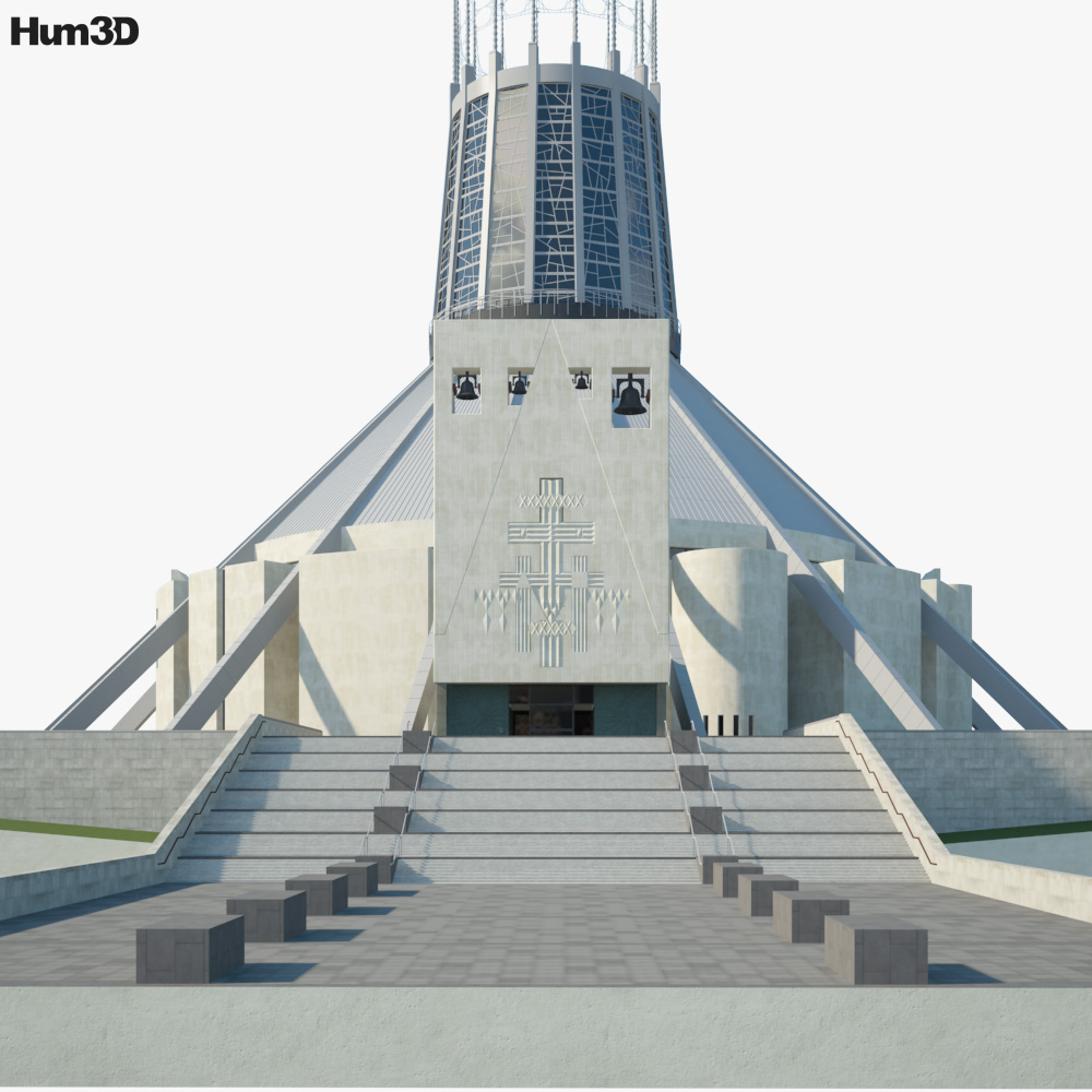 Liverpool Metropolitan Cathedral 3D model - Download Buildings on ...