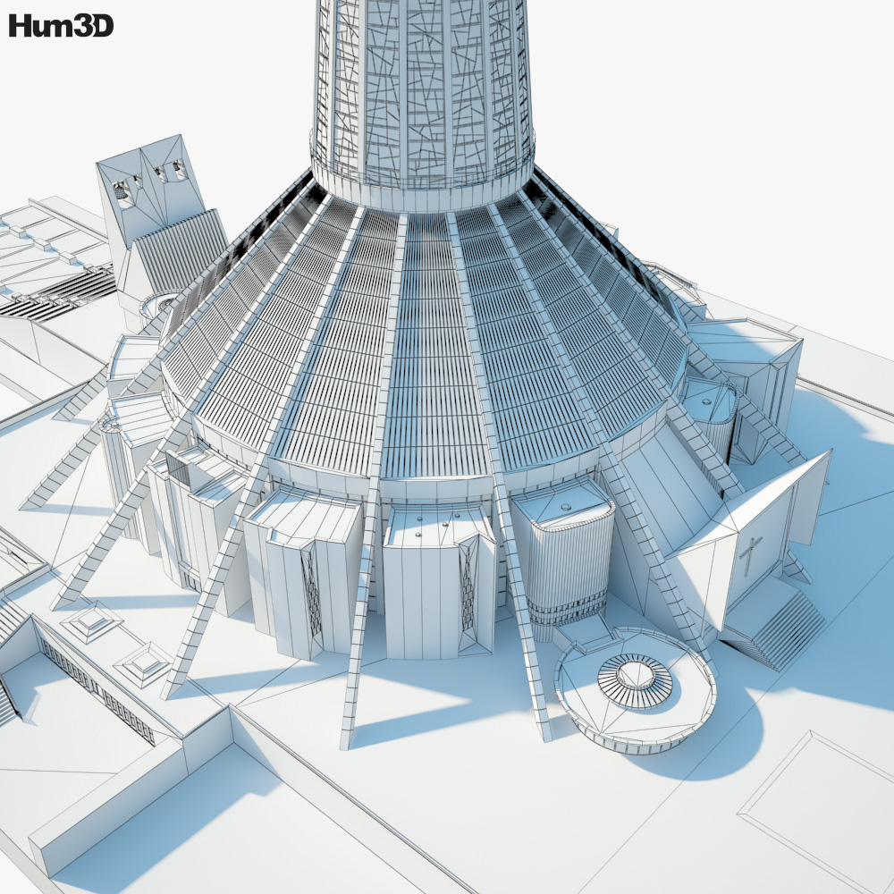 Liverpool Metropolitan Cathedral 3D model - Download Buildings on ...
