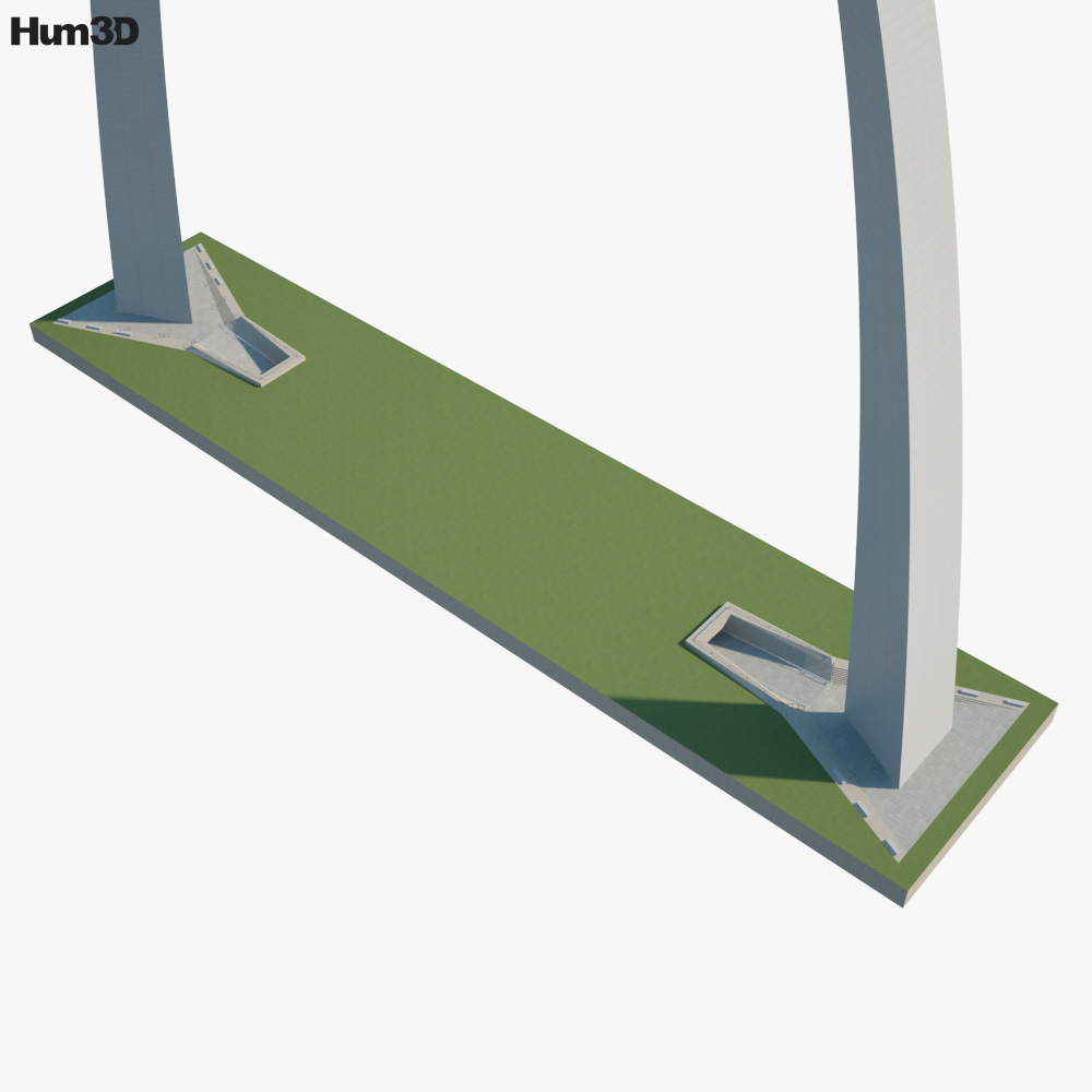 Gateway Arch 3D model - Download Buildings on 3DModels.org