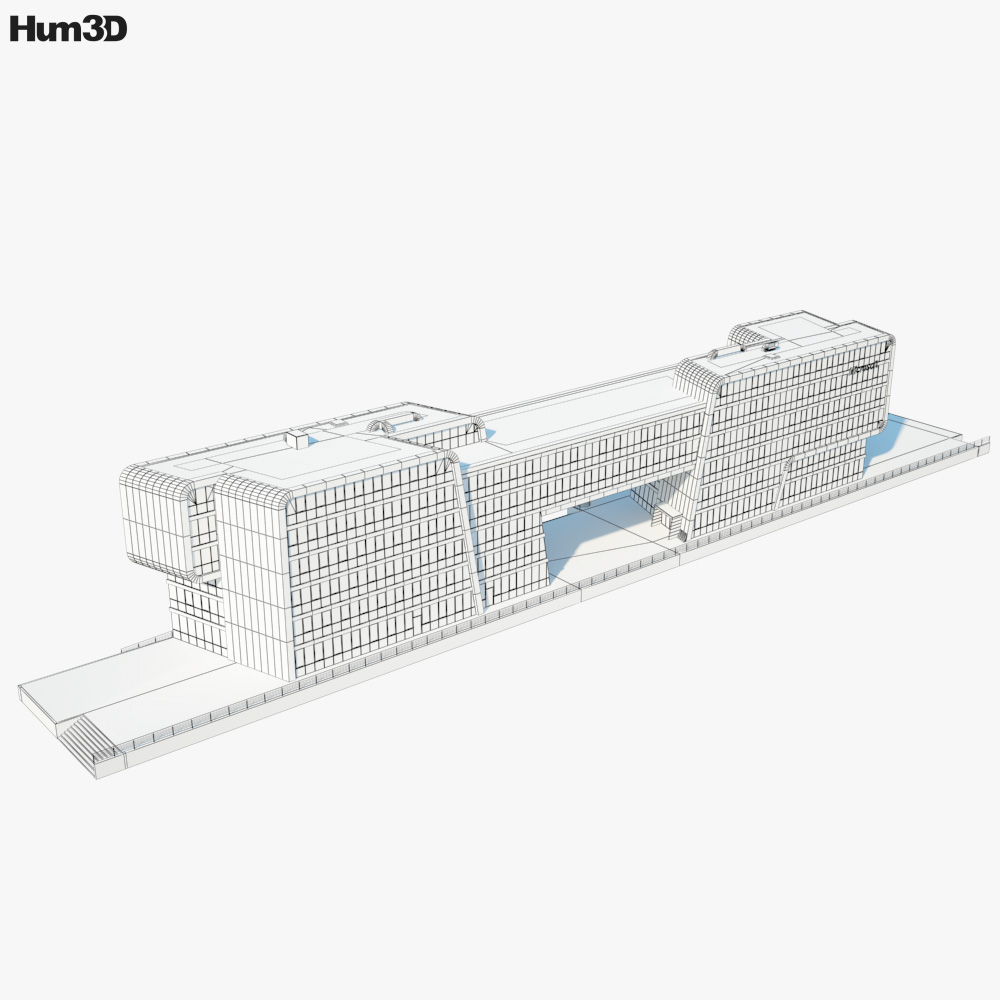 Microsoft Office Building Cologne 3D model - Download Buildings on ...