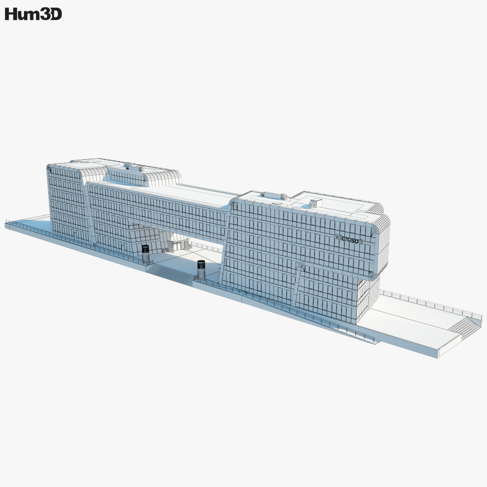 Microsoft Office Building Cologne 3D model - Download Buildings on ...