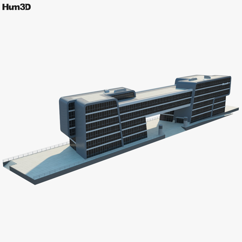 Microsoft Office Building Cologne 3D model - Download Buildings on ...